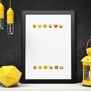 Fun Emoji Printable Pdf, Png , A4 and US Letter Sizes, Emoji Stationery ...