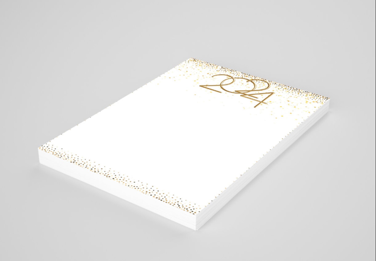 Metallic 2024 Border Pdf PNG, Printable, US Letter & A4 Sizes ...