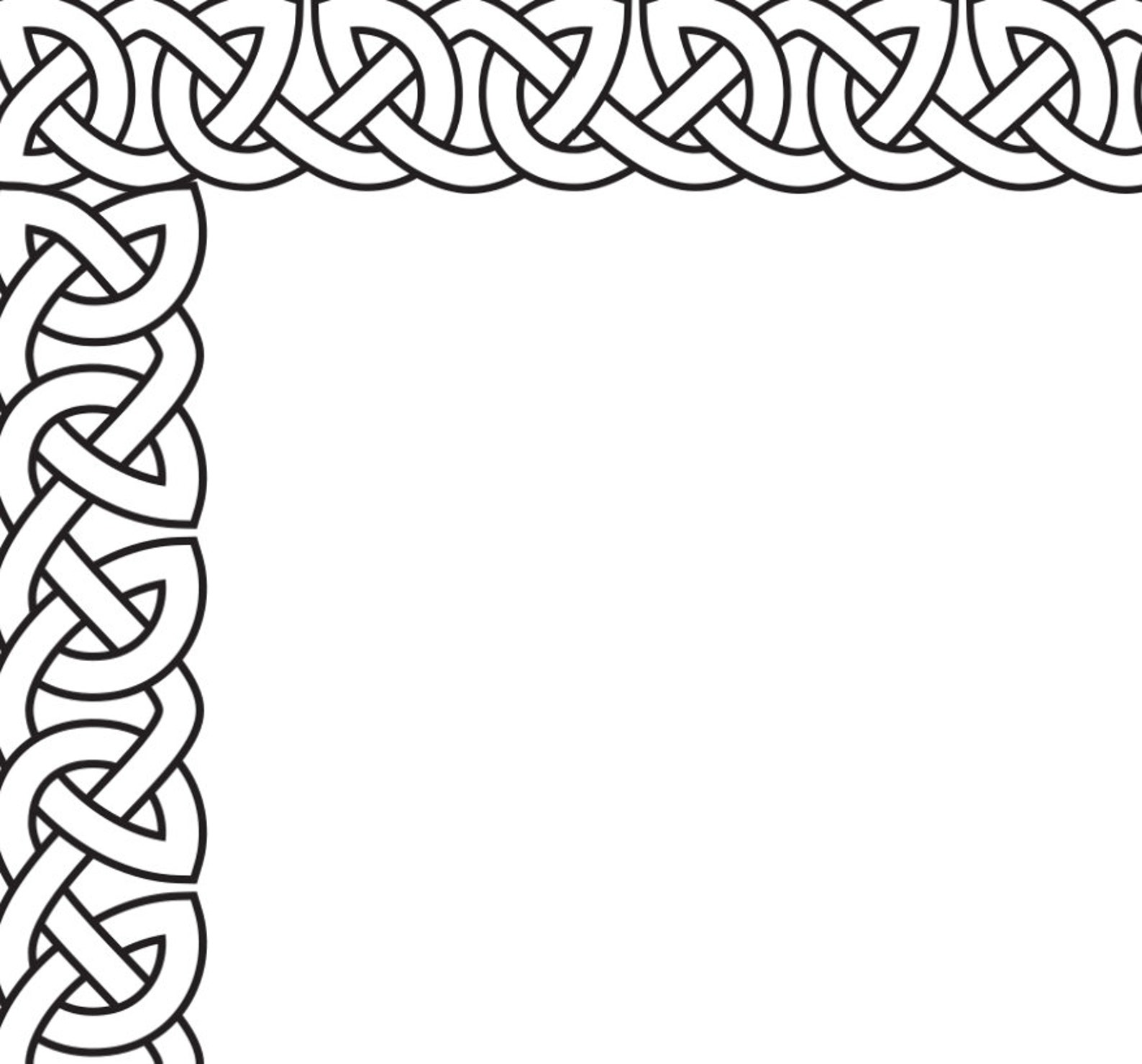 Celtic Border PDF, Celtic Frame, St Patrick Frame Silhouette, 2 Pages ...