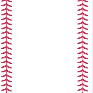 Baseball Border Pdf | PNG | Printable Frame | Instant Download 4 Page ...