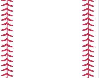 Baseball Themed Border