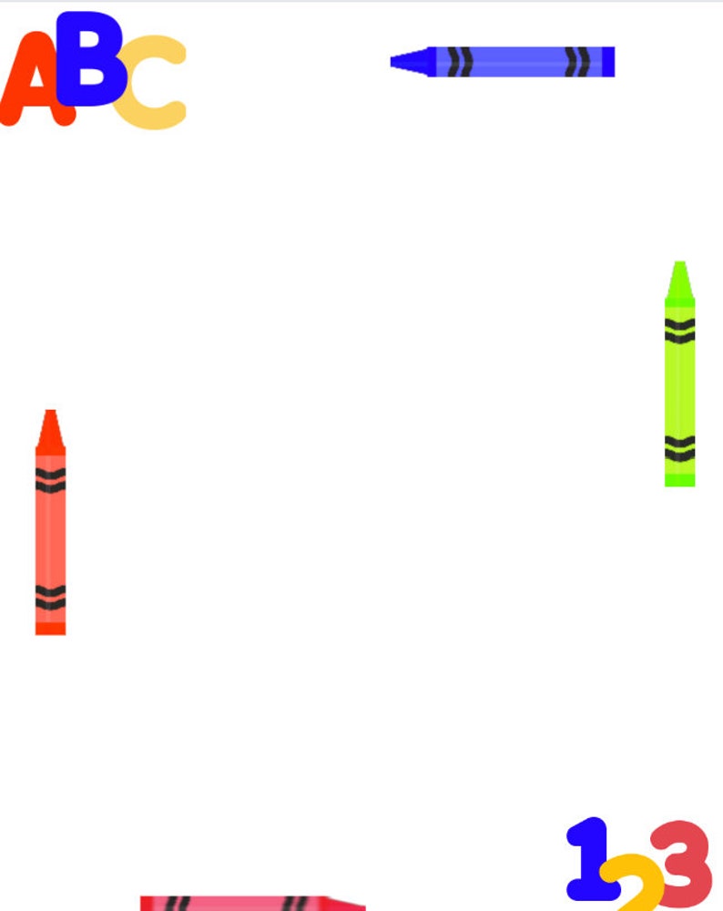 Preschool Border Printable Pdf / PNG 3 Design Bundle for Students ...