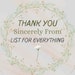 Notes Blank Template List Checklist Printable Digital Download for ...