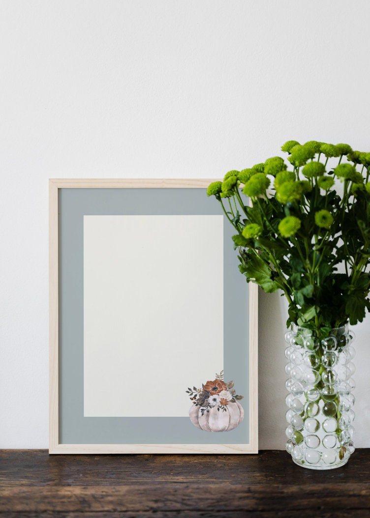 Beautiful Thanksgiving 2 Design Border Bundle, Pdf, Png US Letter and ...