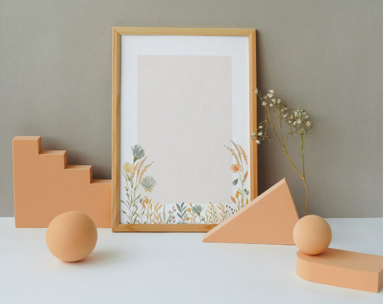 Wildflower Border Printable Paper, Png/pdf, US Letter and A4 Sizes ...