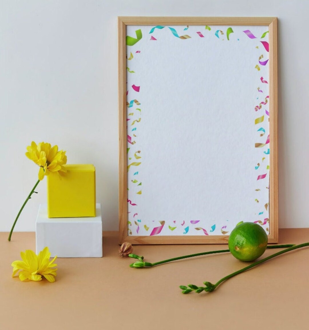 Confetti Border PDF / Bundle / 4 Sheet Design / Printable/ - Etsy