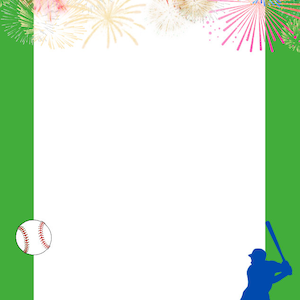 Baseball Border Pdf PNG Printable Frame Instant Download - Etsy