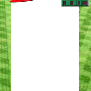 Baseball Border Pdf | PNG | Printable Frame | Instant Download 4 Page ...