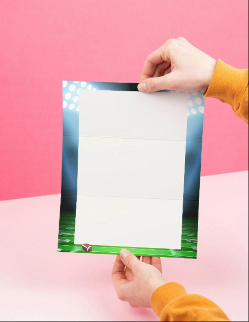 Football Stadium Border Pdf/png, Both A4 and US Letter Sizes, Gametime ...