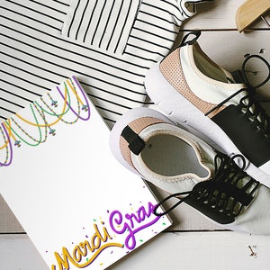 Mardi Gras Border Pdf, Png, Printable Digital Download, A4 and US ...