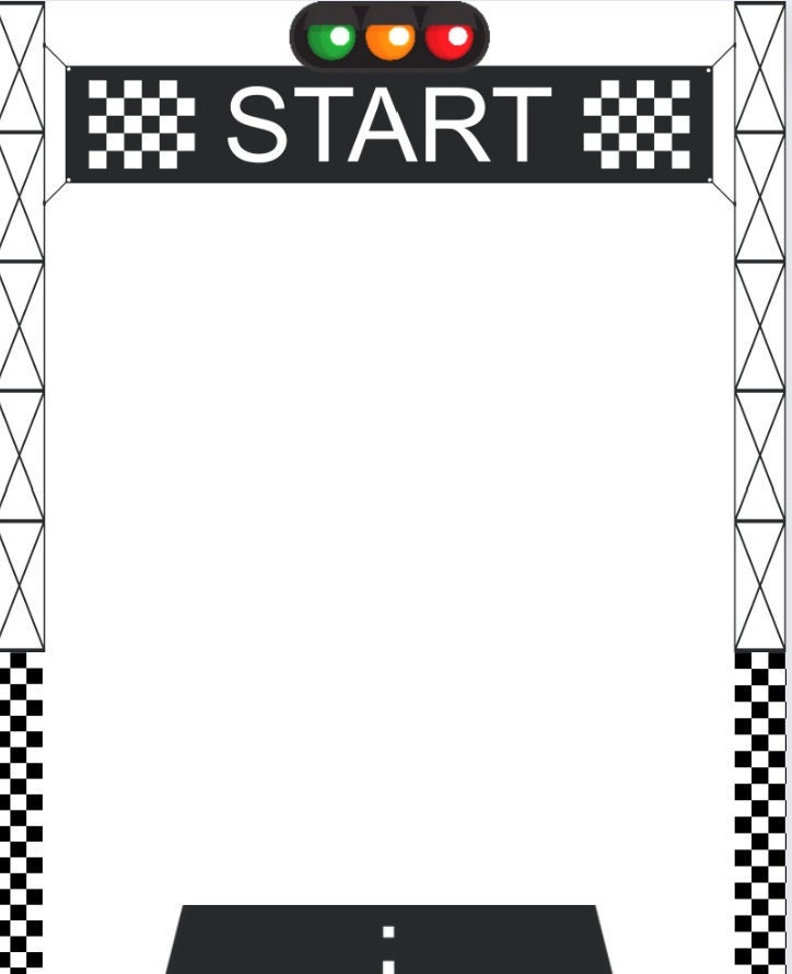 Car Racing Border Page Printable PDF, PNG, Grand Prix, Racers Blank ...