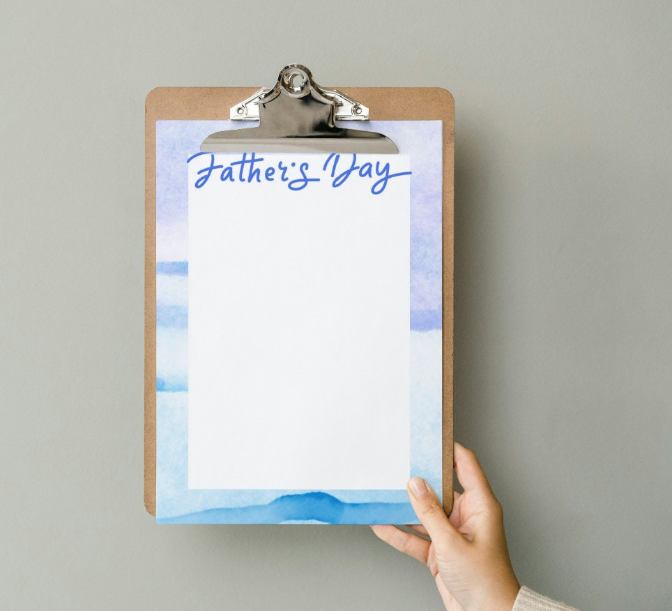 Father's Day Border Printable Pdf, PNG US Letter Dad Border, A4 Fathers ...