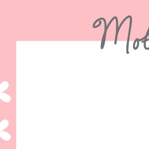 Mothers Day Border Page, Pdf, PNG, Printable Instant Download Frame for ...