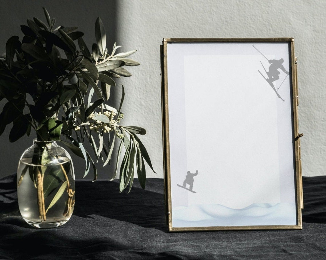 Ski Border Pdf /printable Snowboard Sports Image Instant/ Download for ...