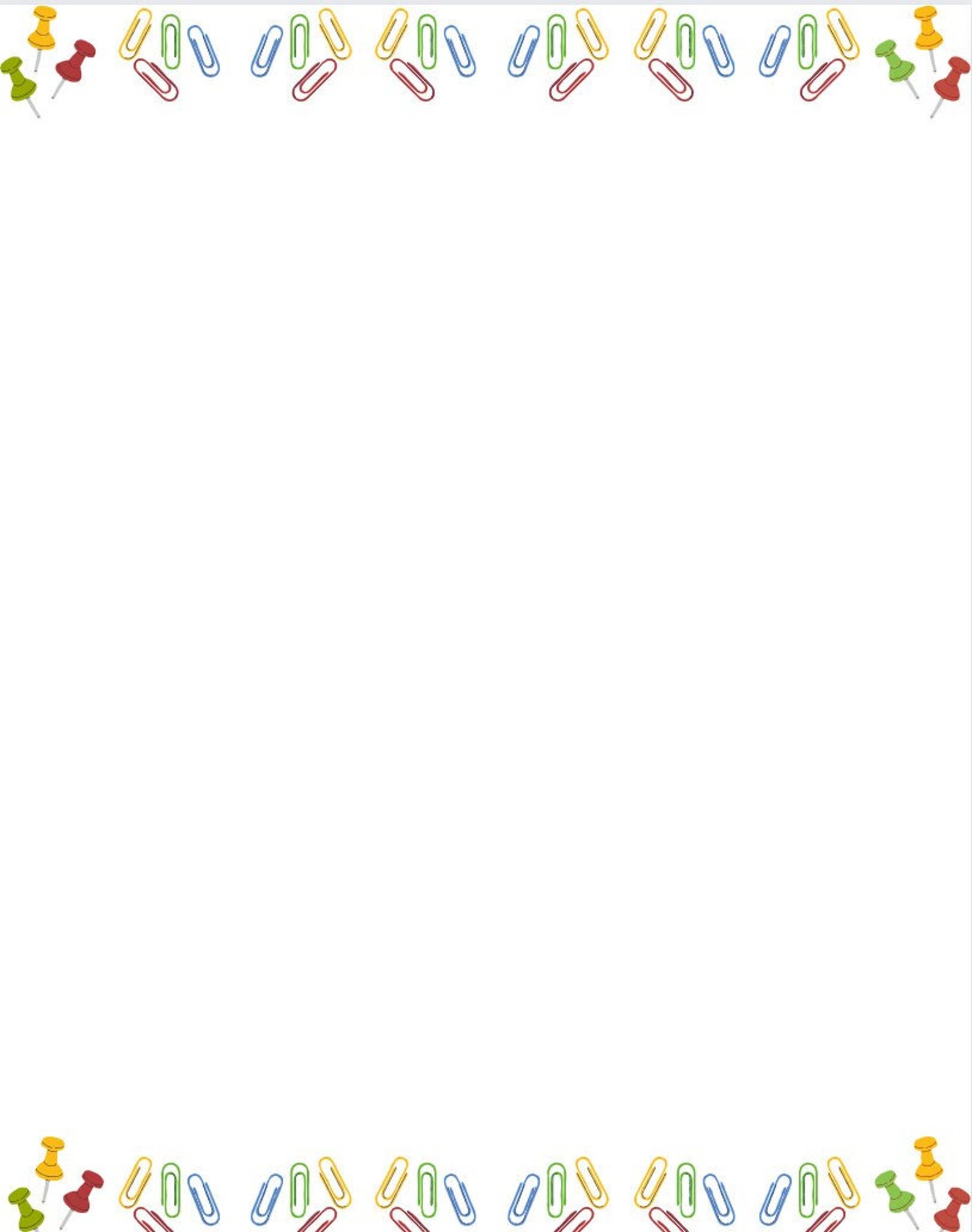 School Border Pdf Printable / Classroom / Instant Download / Letter ...