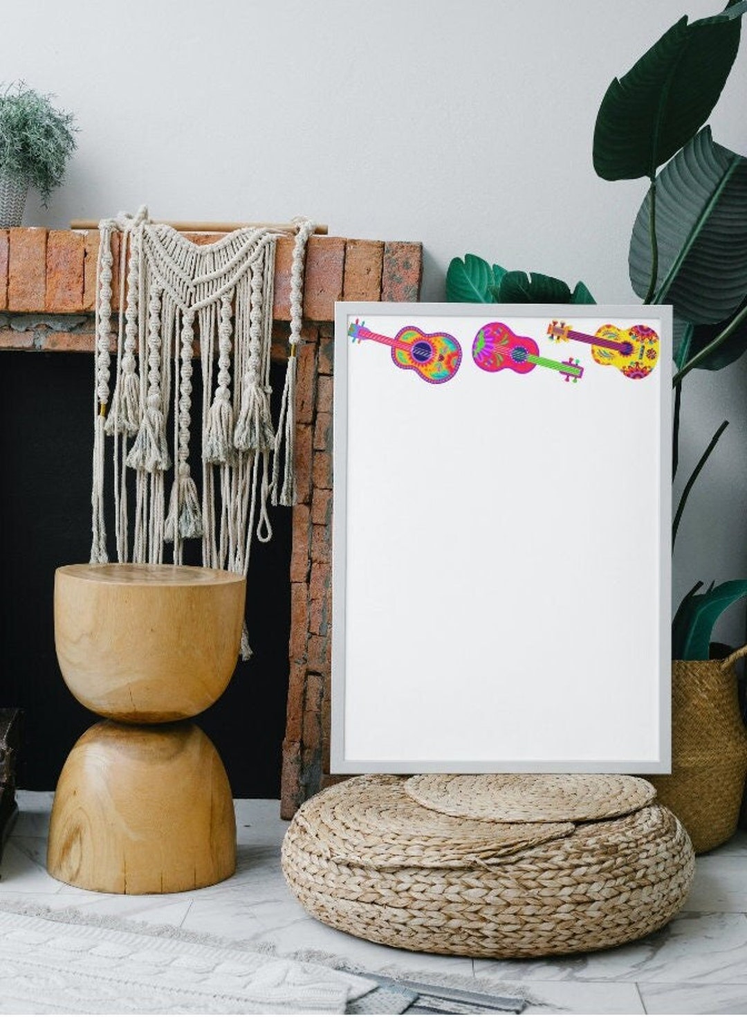 Guitar Border PDF Printable, Music Festival, Design March Event Blank ...