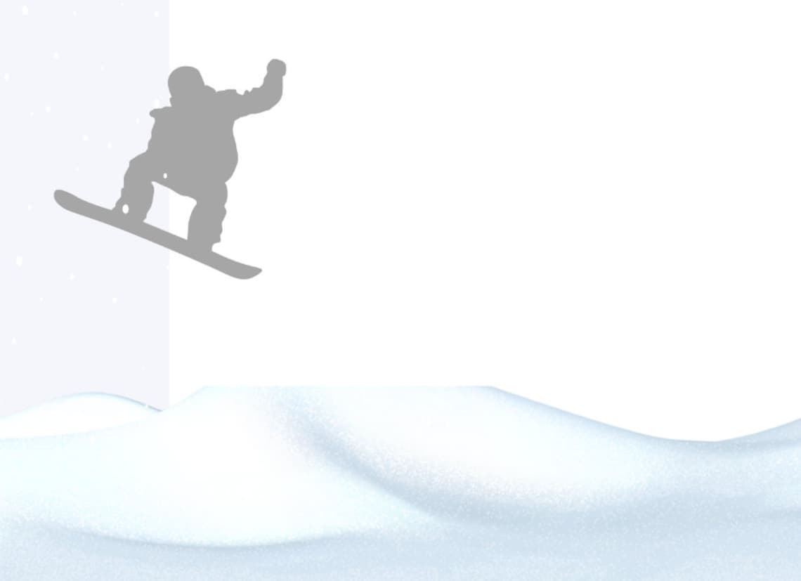 Ski Border Pdf /printable Snowboard Sports Image Instant/ Download for ...