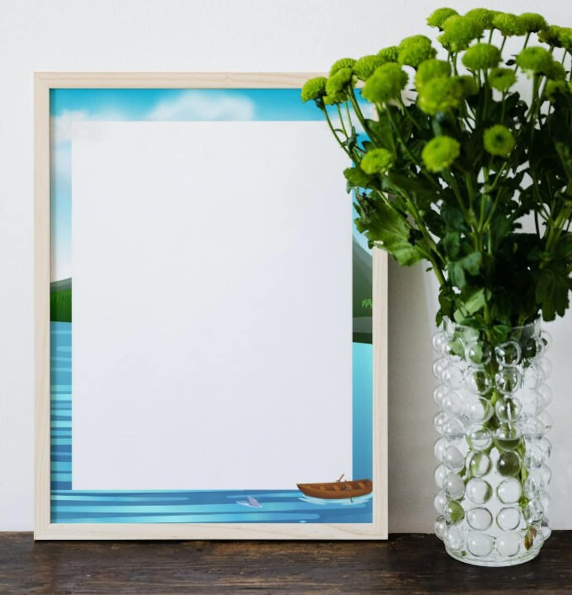 Island Border Printable PNG and Pdf Instant Download Summer Border ...