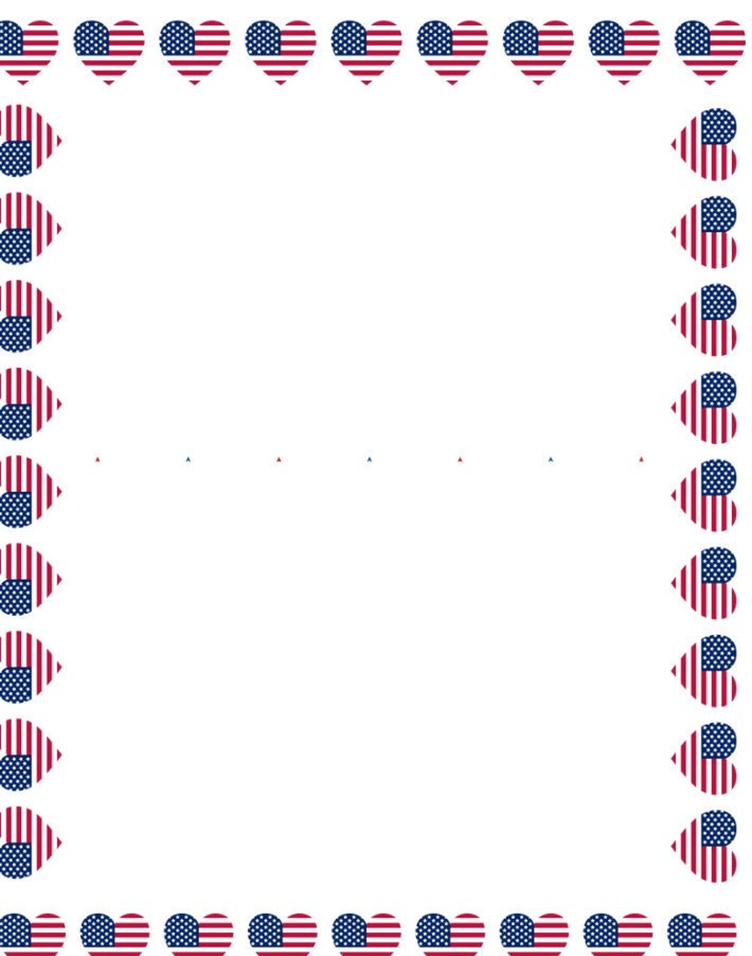 Printable Patriotic Borders