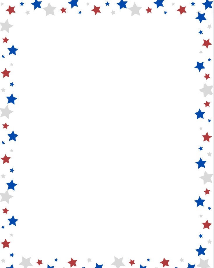 4th Of July Page Border
