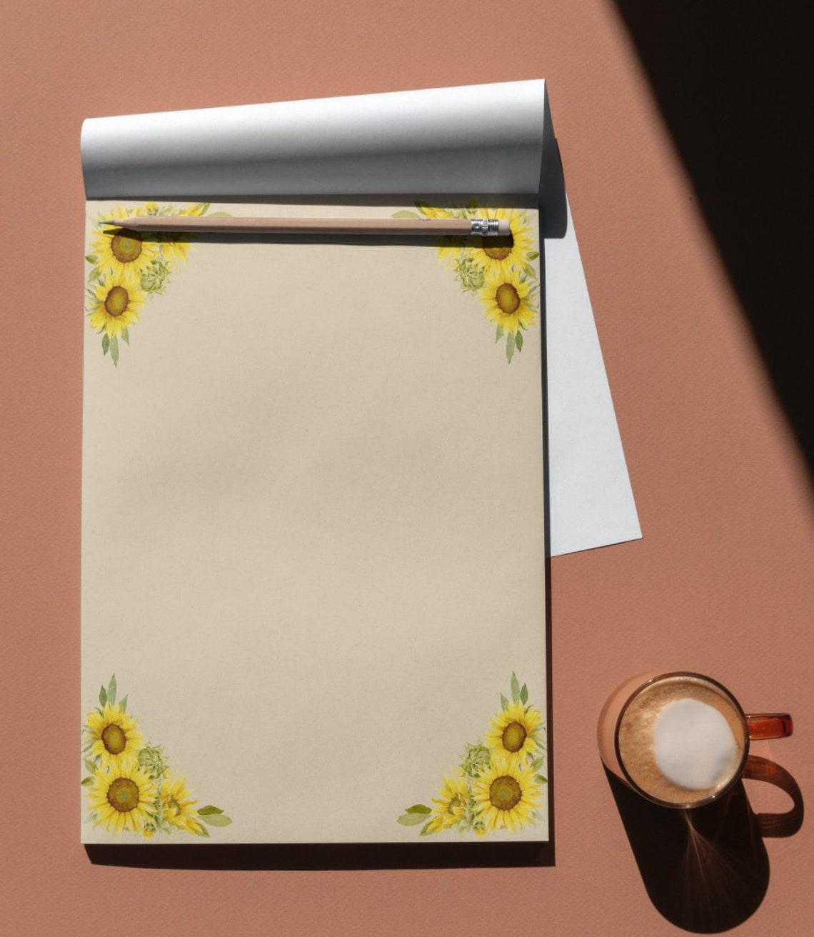 Floral Frame, Sunflower Frame, Sunflower Border, PNG, Pdf, Stationary ...