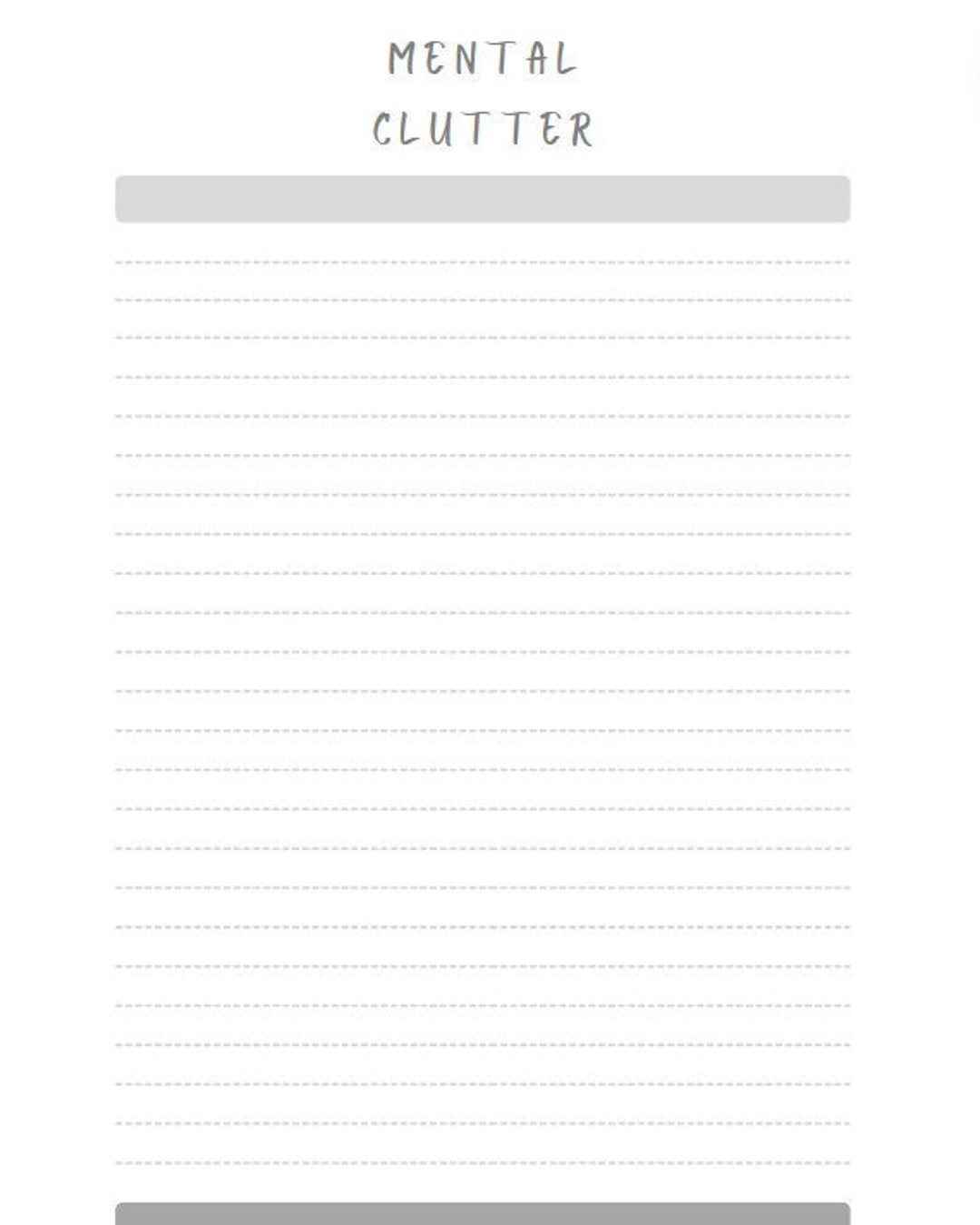 Notes Blank Template List Checklist Printable Digital Download for ...