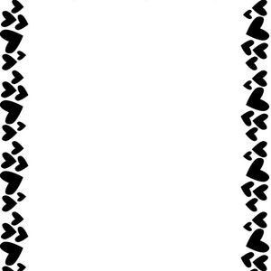 Black and White Heart Border Printable Pdf | PNG Instant Download 5 ...