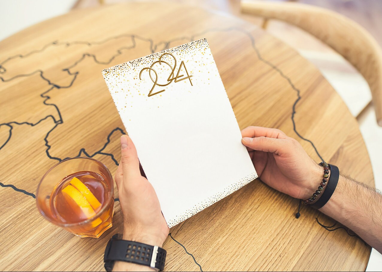 Metallic 2024 Border Pdf PNG, Printable, US Letter & A4 Sizes ...