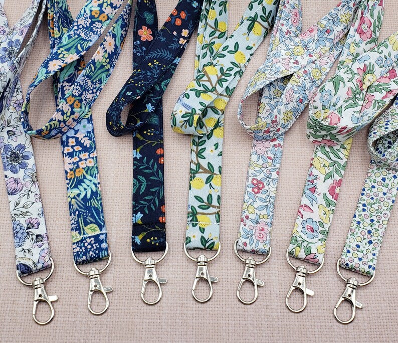 Liberty London Lanyard Spring Lanyards Fabric Lanyard - Etsy