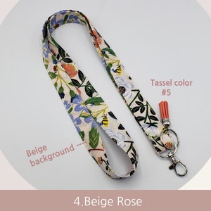 Floral Lanyard, Lanyard, Spring Lanyards,lanyard for Keys, Breakaway ...