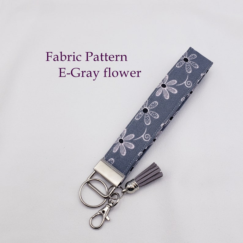 Floral Fabric Key Wristlet, Key Fob, Keychain, Gift for Her, Floral Key ...