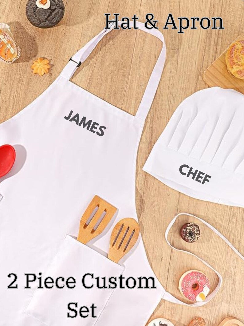 Personalized Chef Outfit: Custom Embroidered- Cooking Costume Set for ...