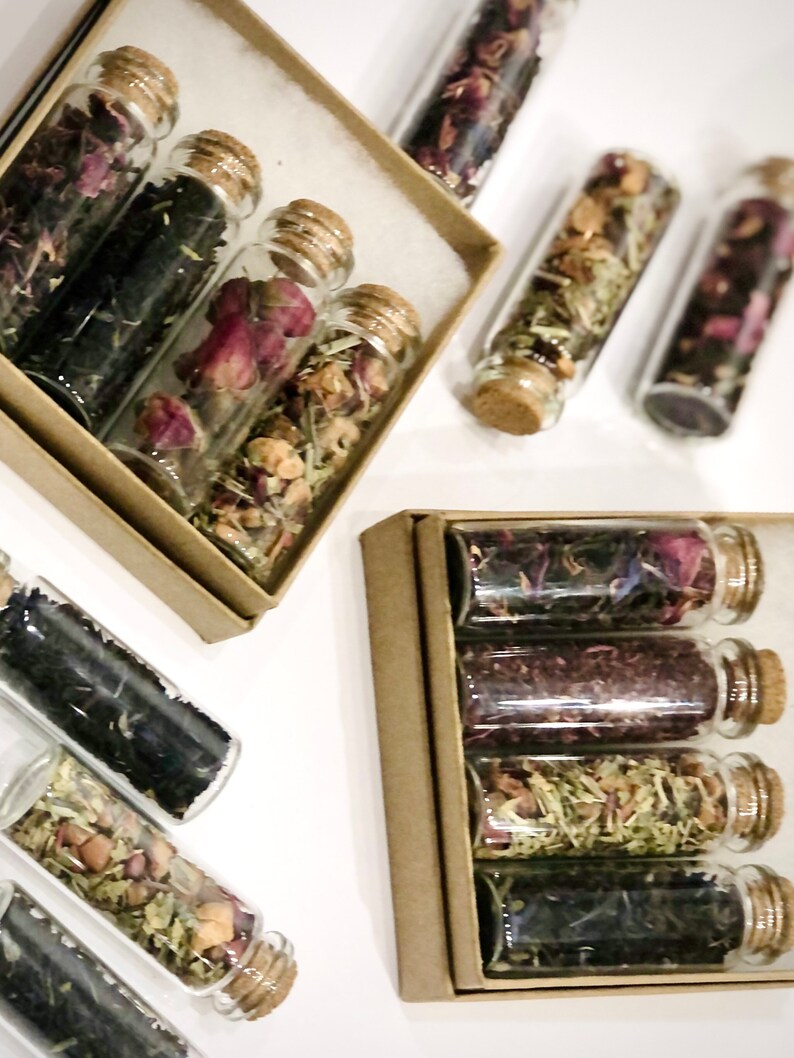 Mini Tea Tube Set Floral Loose Tea Set Mini Flower Tea | Etsy