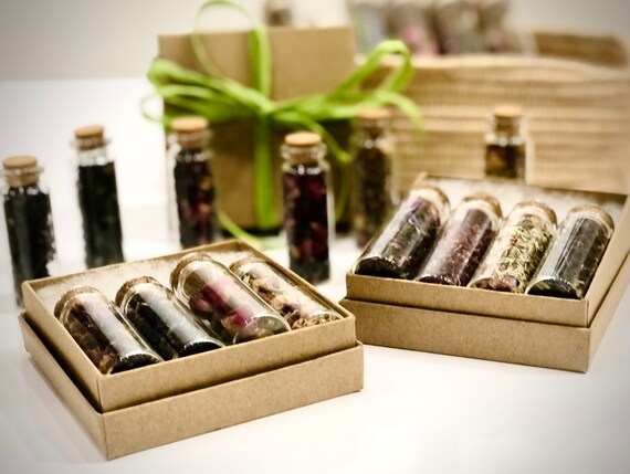 Mini Tea Tube Set Floral Loose Tea Set Mini Flower Tea | Etsy