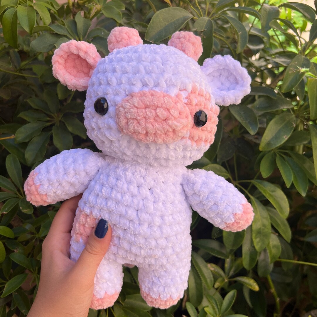 Pink Cow Plushie: - Etsy