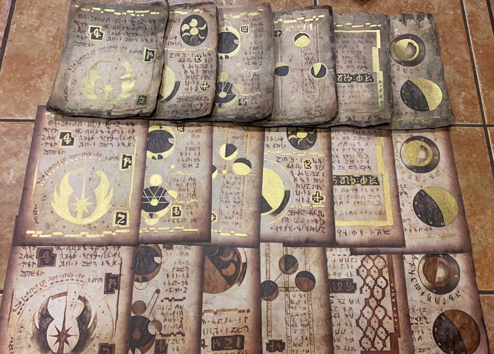 Sacred Jedi text made on canvas. They come in 3 different | Etsy