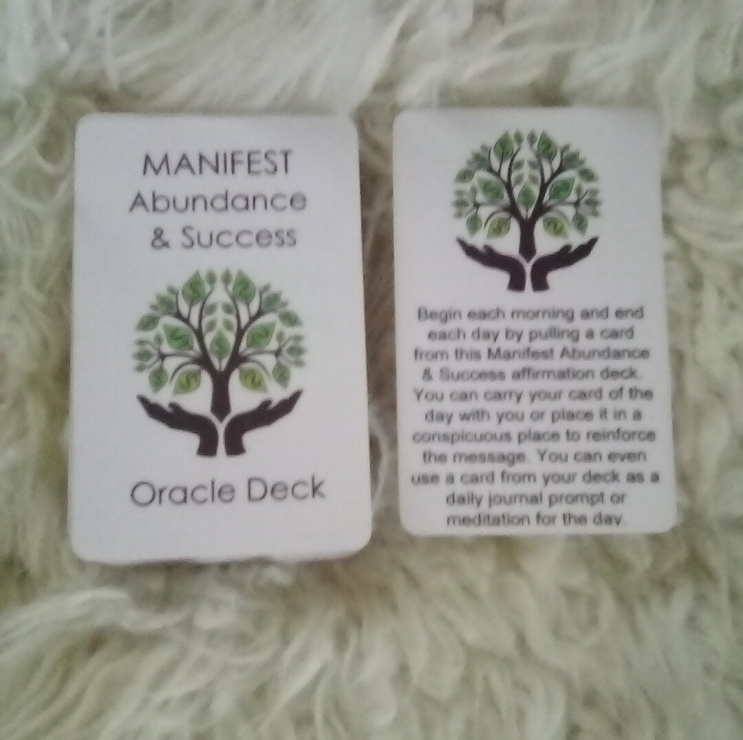 Manifest Abundance & Success Affirmation Cards - Etsy