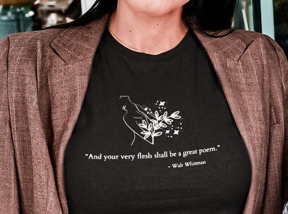 Walt Whitman Shirt Dark Academia Aesthetic Clothes Light | Etsy