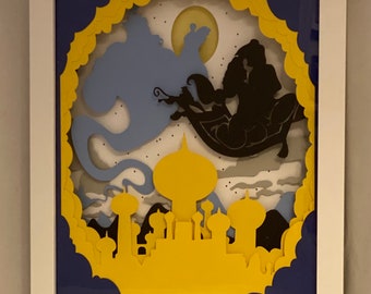 Disney Mickey and Minnie 3d Shadow Box With Lights | Etsy