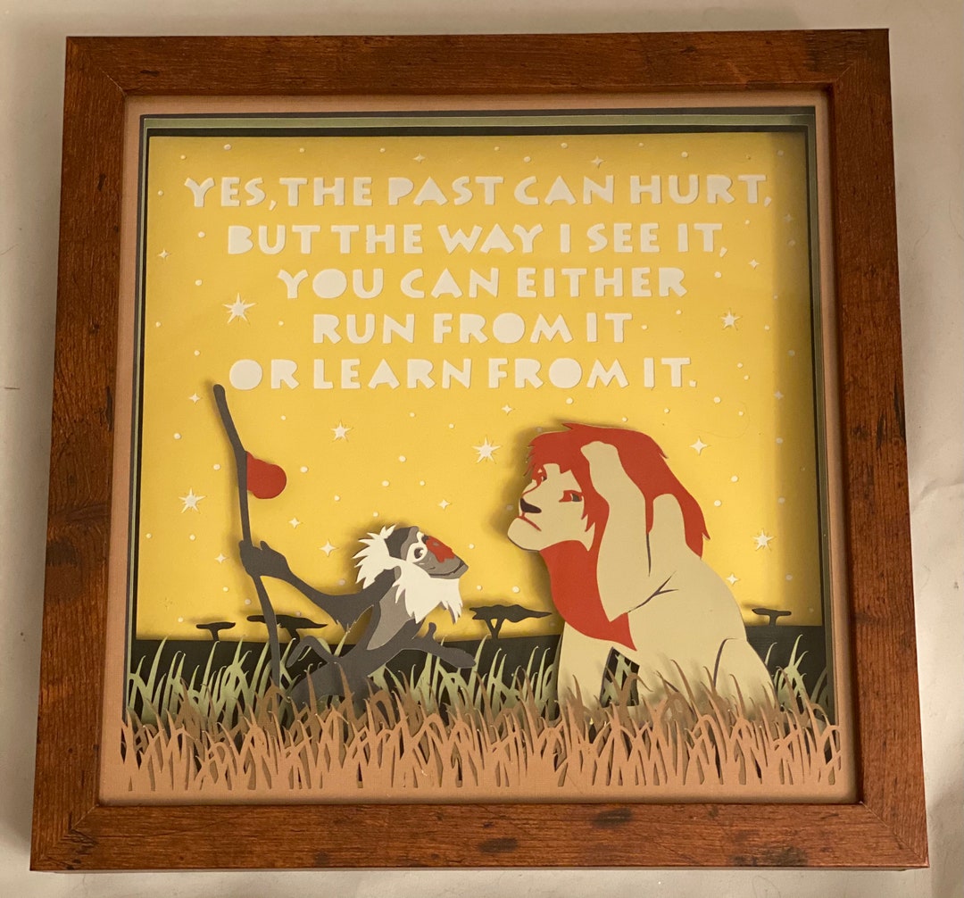 Lion King Inspired Lighted Shadow Box - Etsy