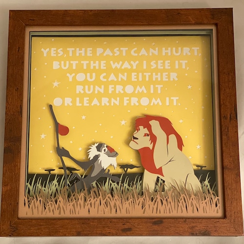 Lion King Inspired Lighted Shadow Box - Etsy