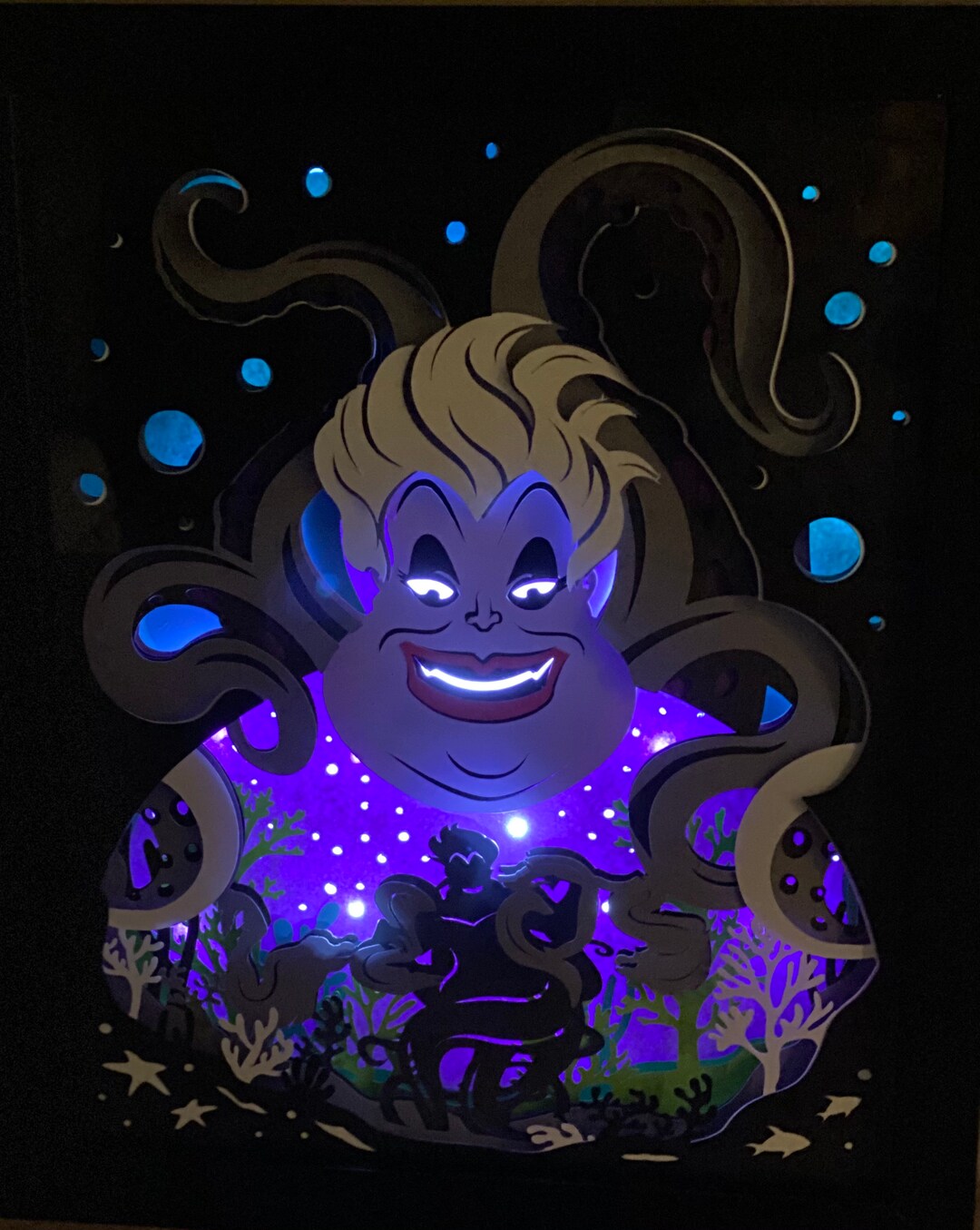 Ursula Inspired Lighted Shadow Box - Etsy