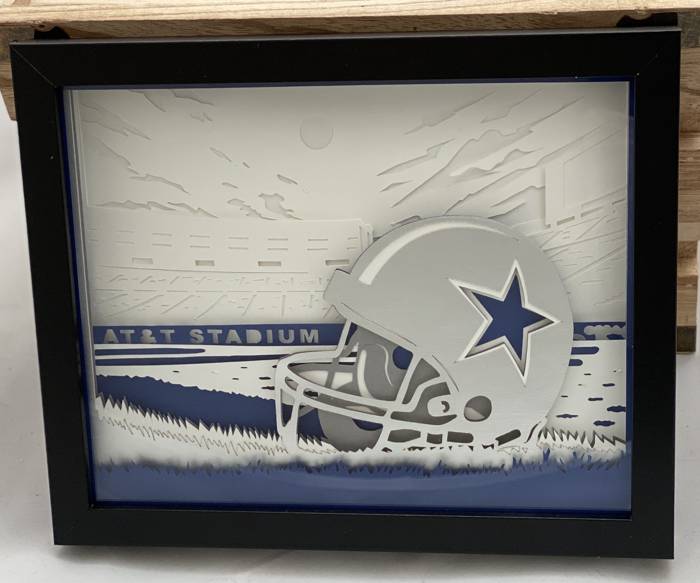 Dallas Cowboys Inspired Lighted Shadow Box - Etsy