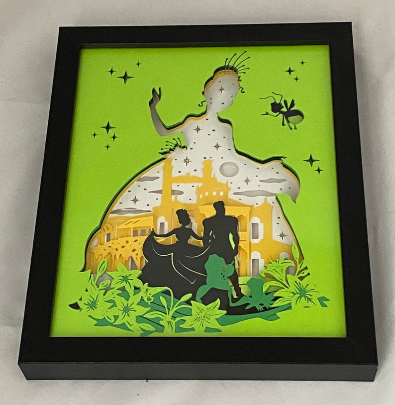 Princess and the Frog Inspired 3D Lighted Shadow Box - Etsy
