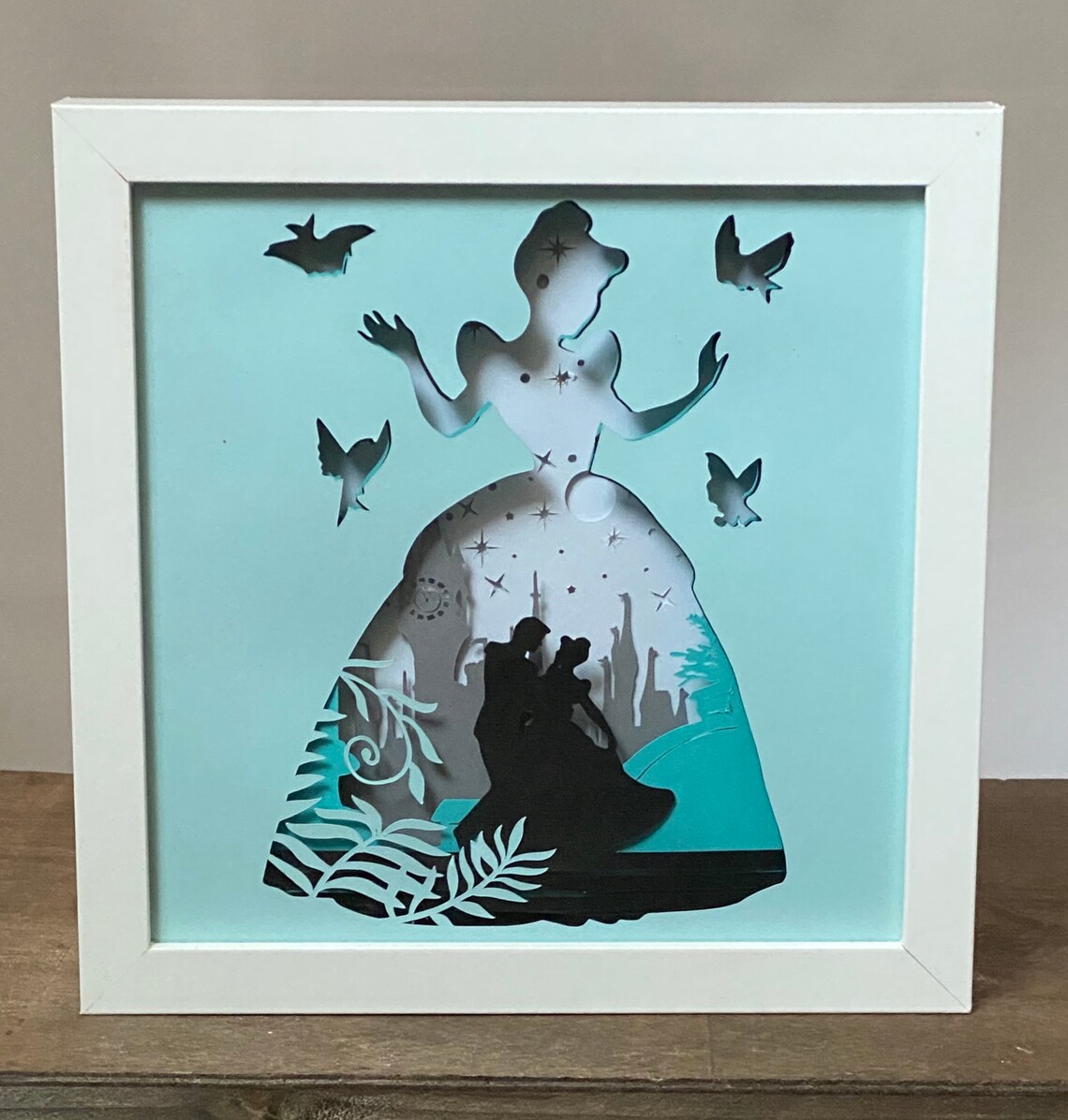 Cinderella Inspired Lighted Shadow Box - Etsy