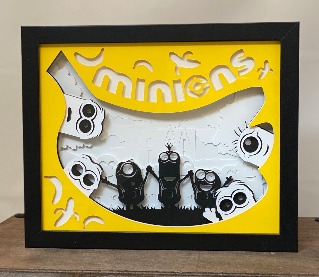 Minions Inspired Lighted Shadow Box - Etsy