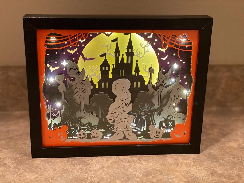 Halloween Disney Inspired 3D Shadow Box - Etsy
