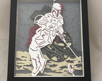 Star Wars Ahsoka Tano Inspired 3D Lighted Shadow Box | Etsy