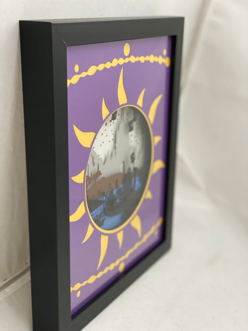 Tangled Inspired 3D Lighted Shadow Box | Etsy