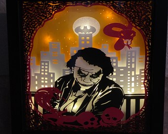 The Grinch Inspired Lighted 3D Shadow Box | Etsy